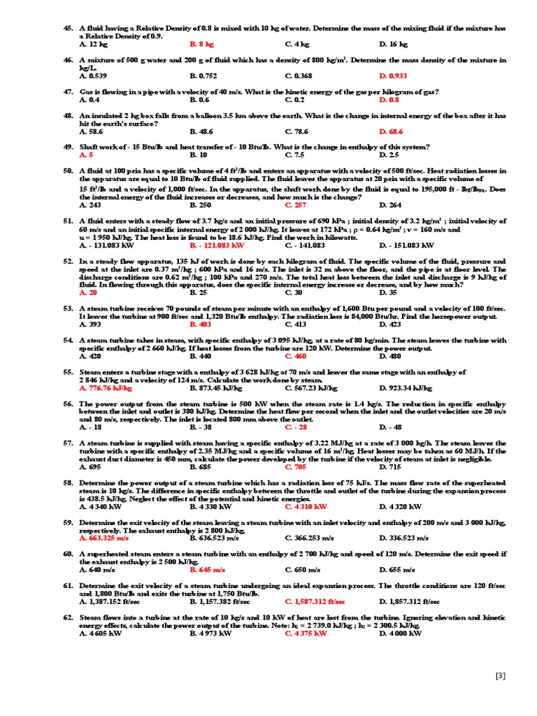 Pipe Probs | PDF | Enthalpy | Pressure