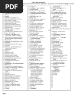 Lista de Pecados | PDF | Pecado | Moralidade