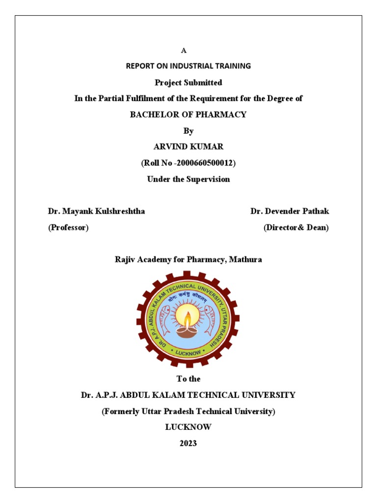 Pharmacy FRONT | PDF | Educational Stages | Vocational Education