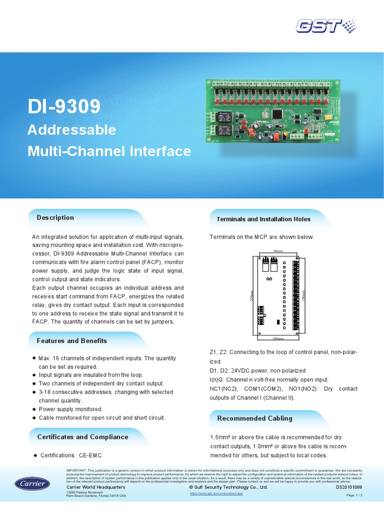 DI-9309 - DS20101089 Datasheet | PDF | Switch | Equipment