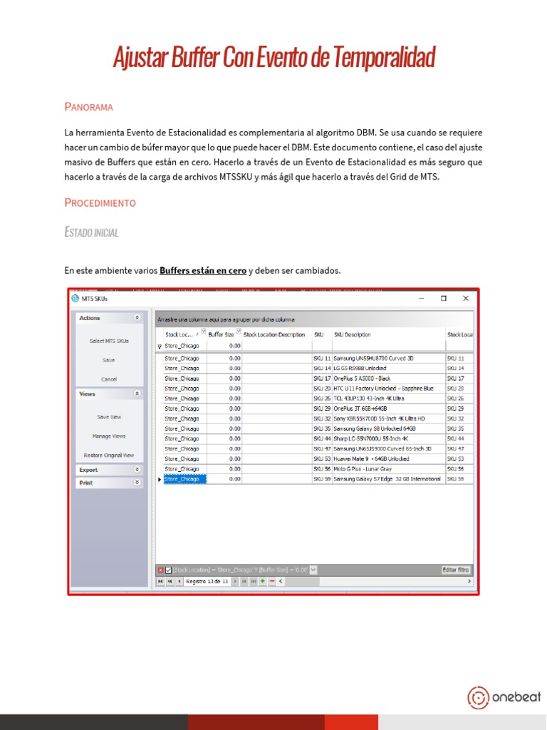 Onebeat Ajustar Buffer Con Evento De Temporalidad Pdf Almacenador Intermediario De Datos 
