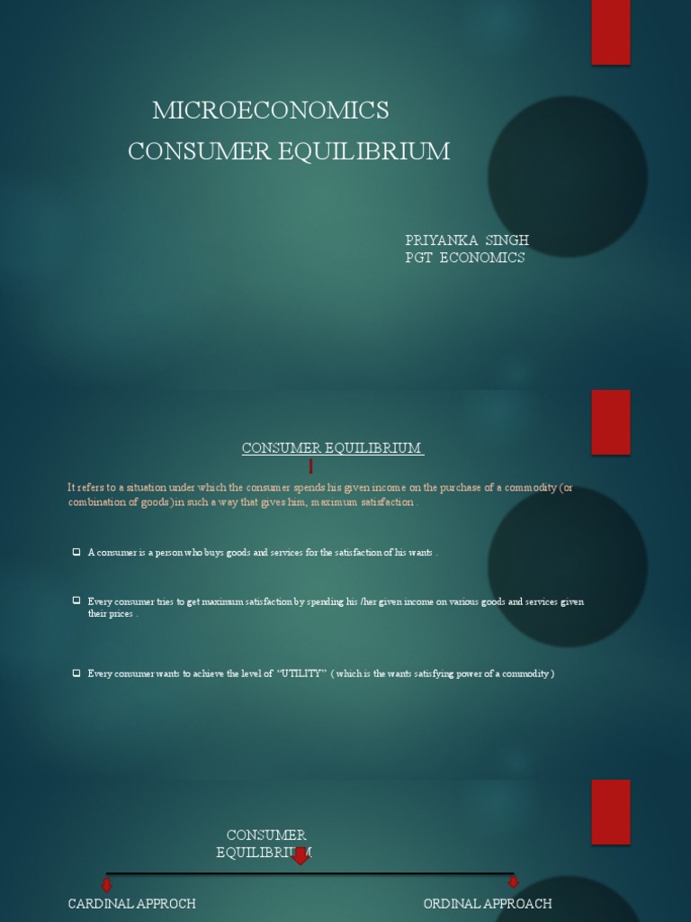 Unit 2 Consumer Equilibrium Download Free Pdf Utility Economic