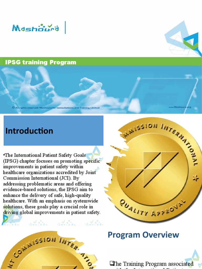 IPSG Presentation | PDF | Patient | Patient Safety
