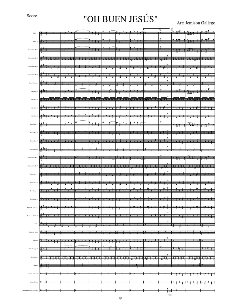 Oh Buen Jesús - COMPLETO | PDF | Orchestras | Elementary Organology