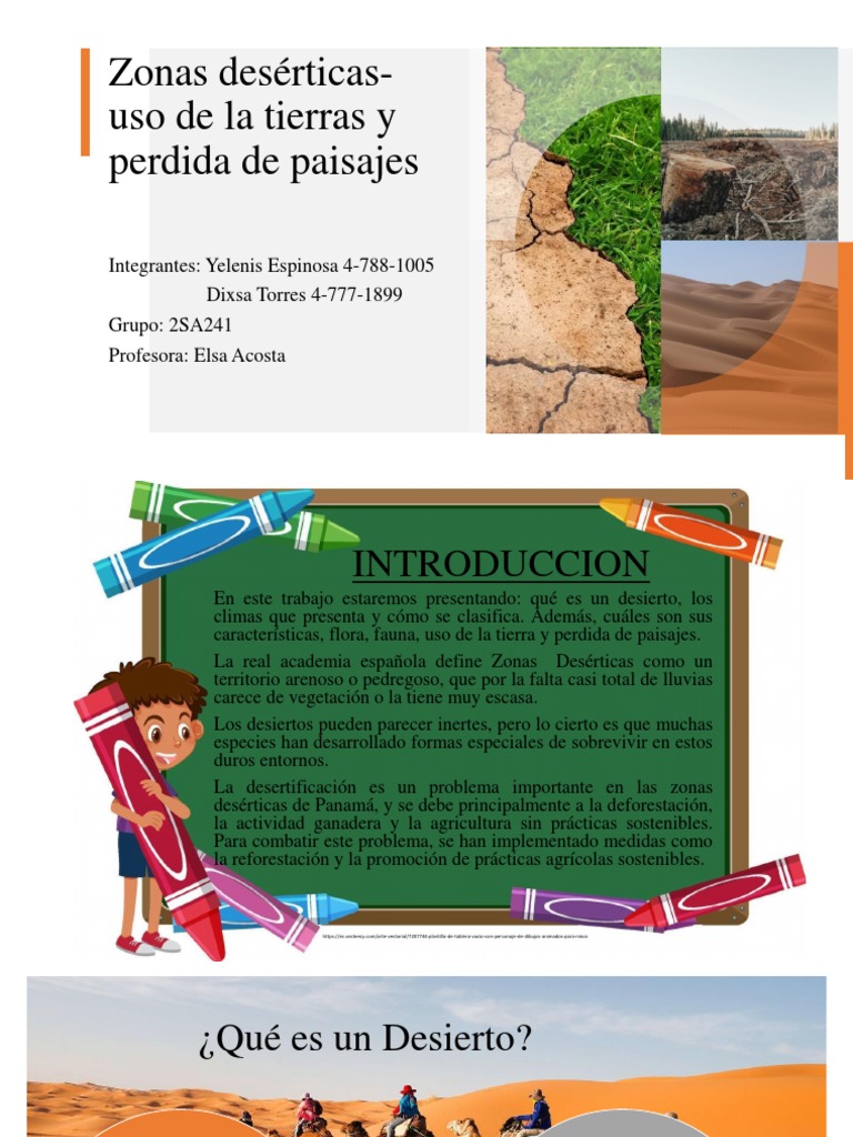 zonas deserticas-Cambio de uso de la tierra y pérdida yelenis espinosa ...