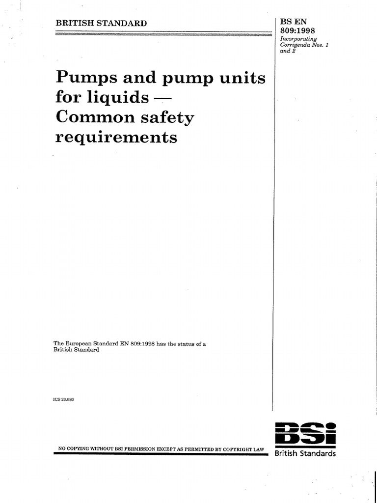 BS en 809 | PDF