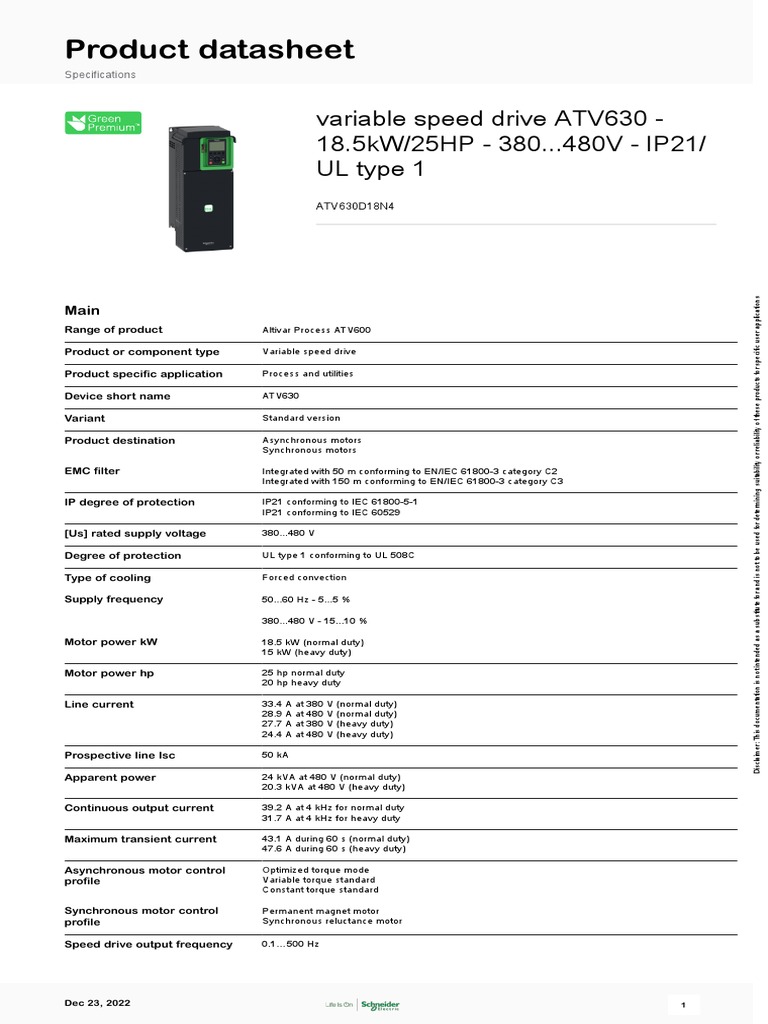 Altivar Process ATV600 - ATV630D18N4 | PDF | Electric Motor | Relay