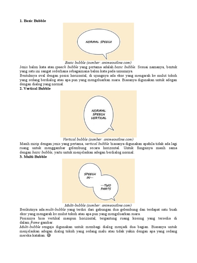 Balon Kata Pada Komik | PDF