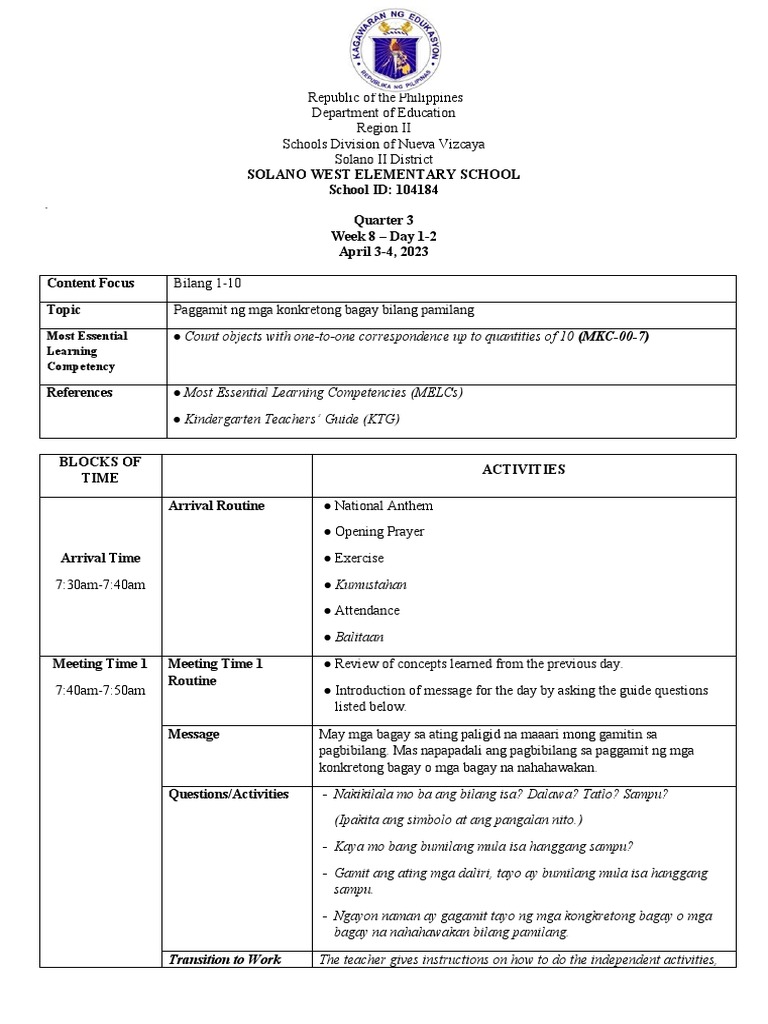 CO Lesson Plan Q3 Week 7 Day 5 | PDF | Orthography | Learning