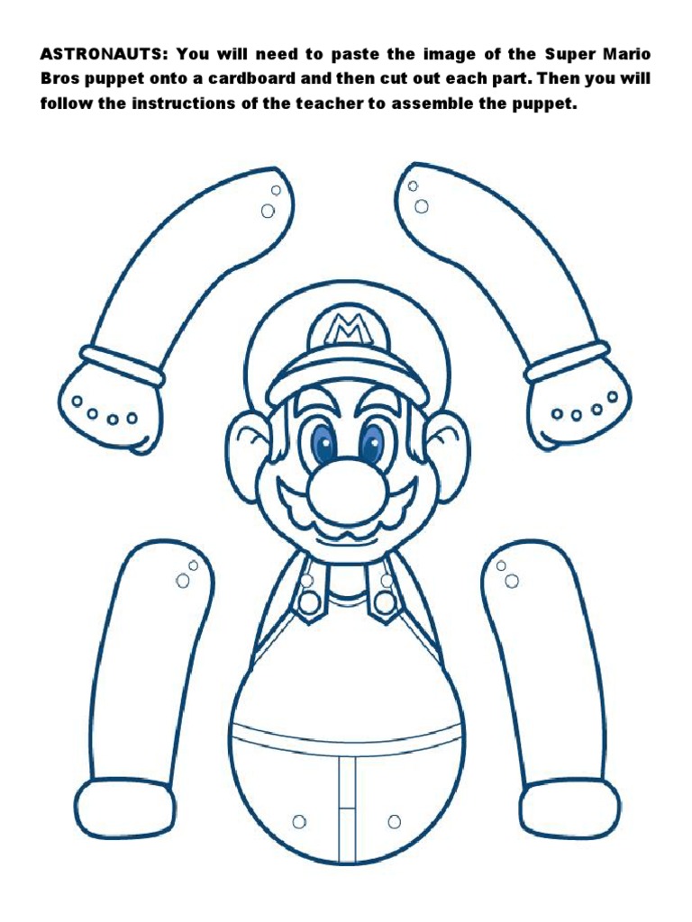 Remote Lesson - Super Mario Bros - Paper Puppet | PDF