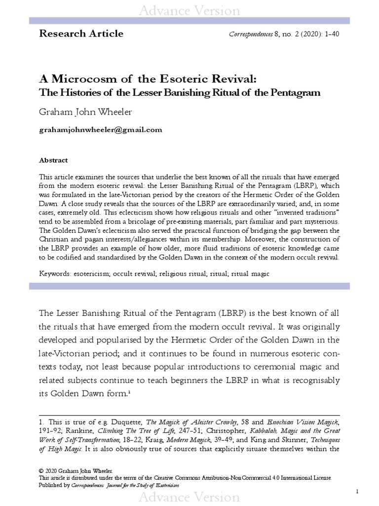 A Microcosm of The Esoteric Revival - The Histories of The Lesser ...