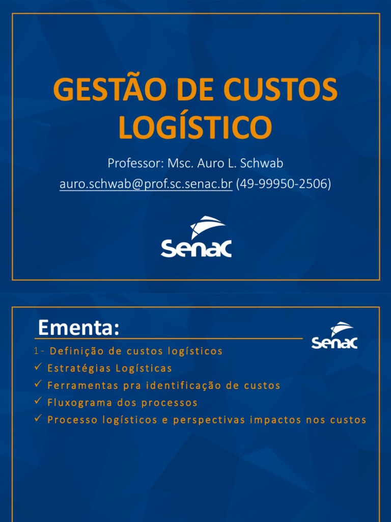 Gestão de Custos Logísticos Eficientes | PDF | Logística | Despesa