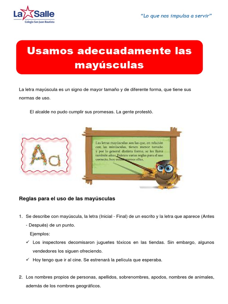 Usamos Adecuadamente Las Mayúsculas | PDF | Minotauro
