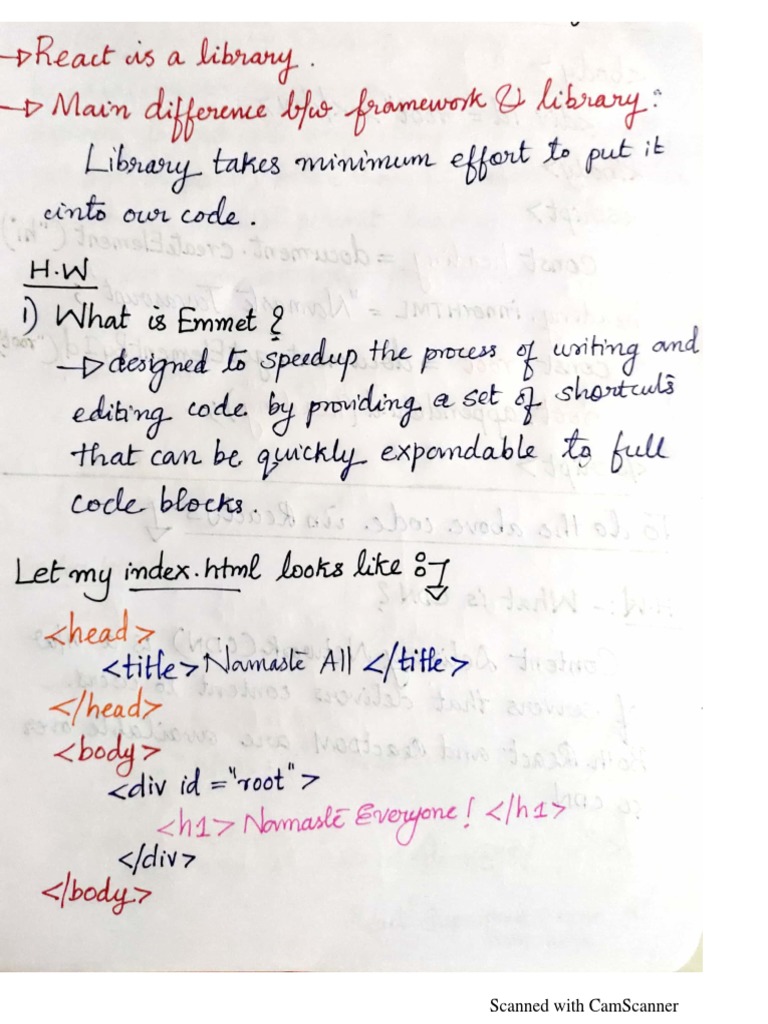 React - Js Notes-1 | PDF