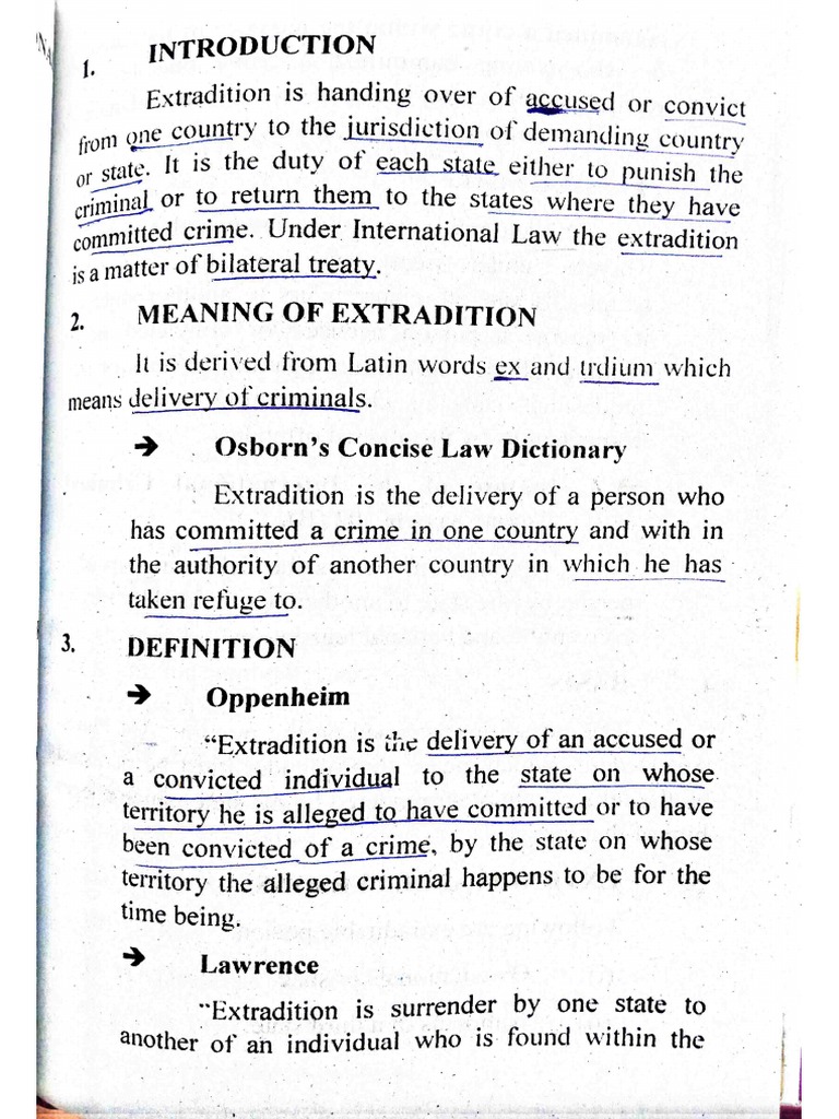 Extradition | PDF