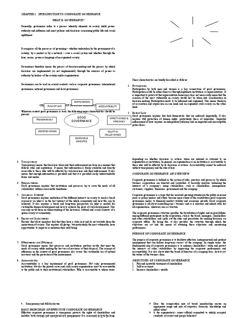 CCSFP Gbermic Chapter-2 | PDF | Governance | Corporate Governance