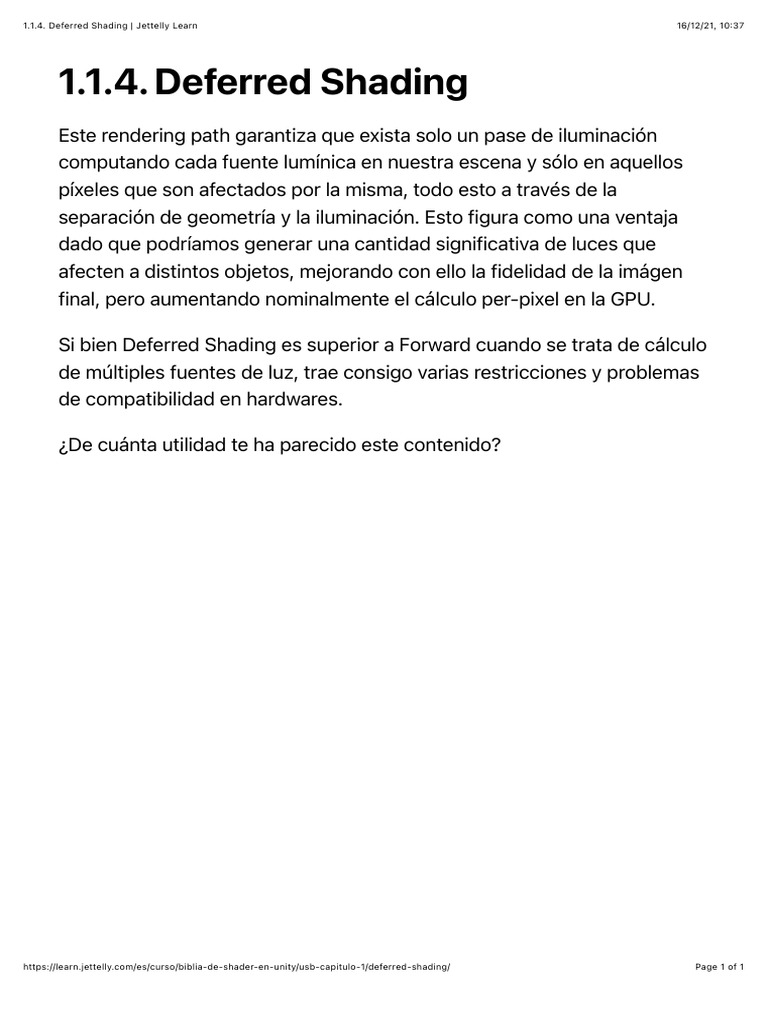 1.1.4. Deferred Shading - Jettelly Learn | PDF | Informática