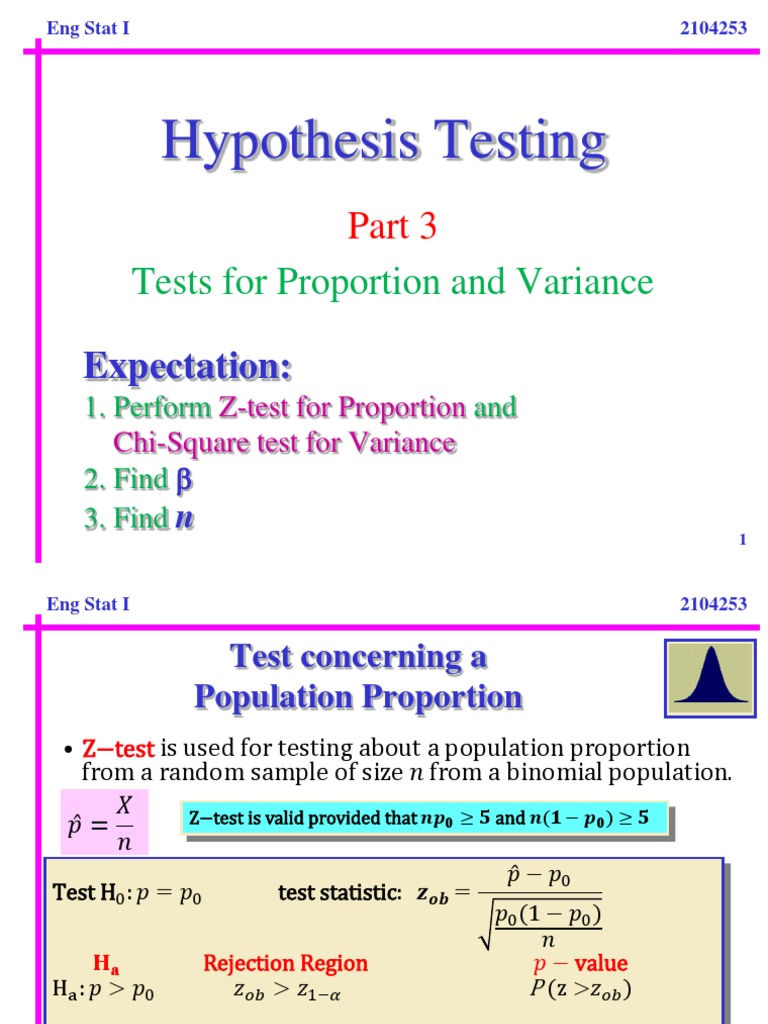 8 Part 3 Hypo Prop Test and Var Test.9188.1587837784.378 | PDF | P ...