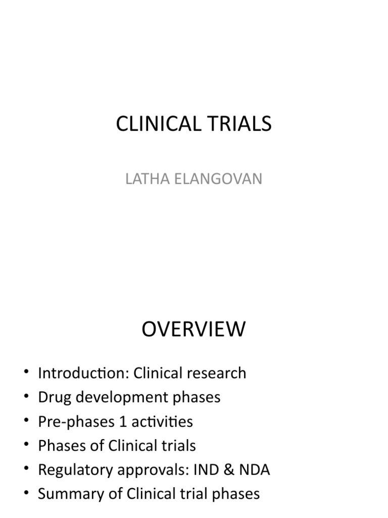 Clinical Trials | PDF | Phases Of Clinical Research | Clinical Trial