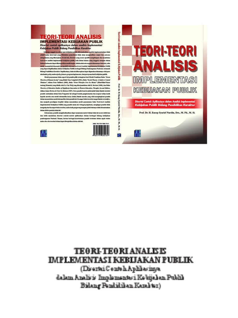 Encep Syarief Nurdin Teori Teori Analisis Implementasi | PDF | Sains & Matematika