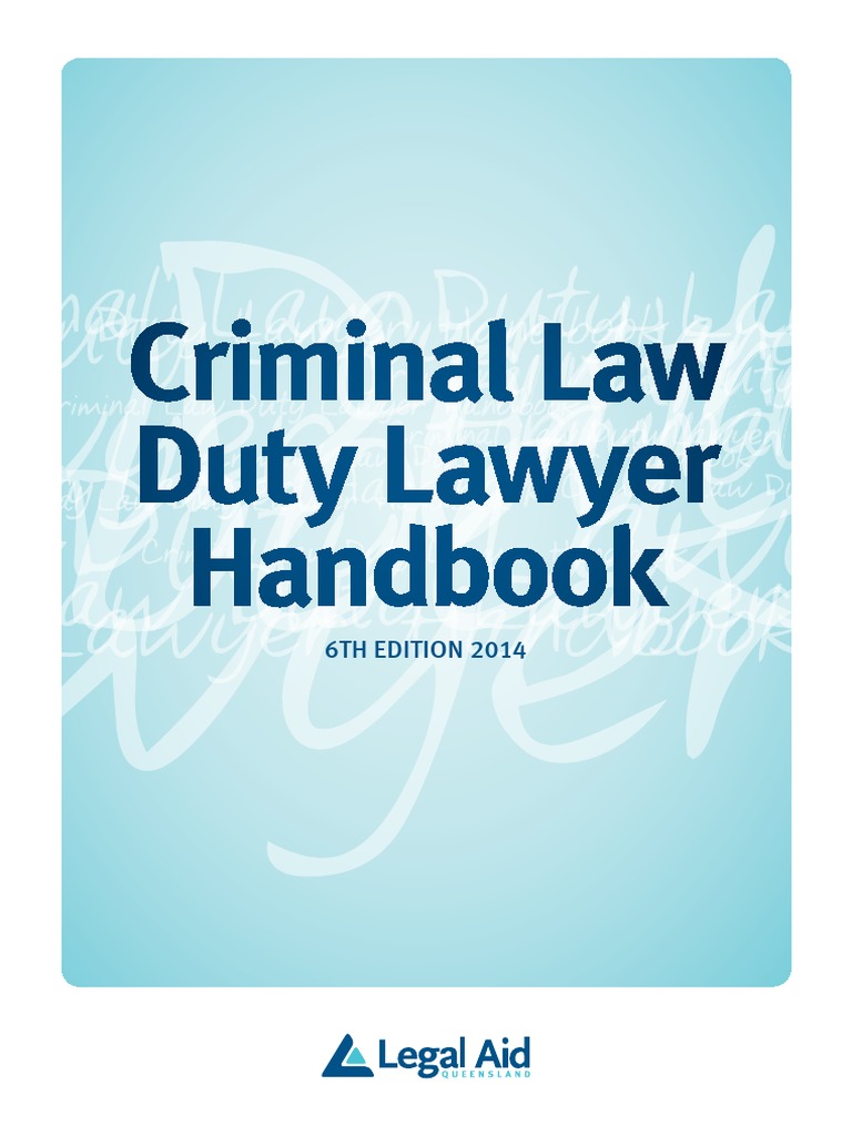 USA Criminal Law Duty Lawyer Handbook Printable Version | PDF | Legal ...