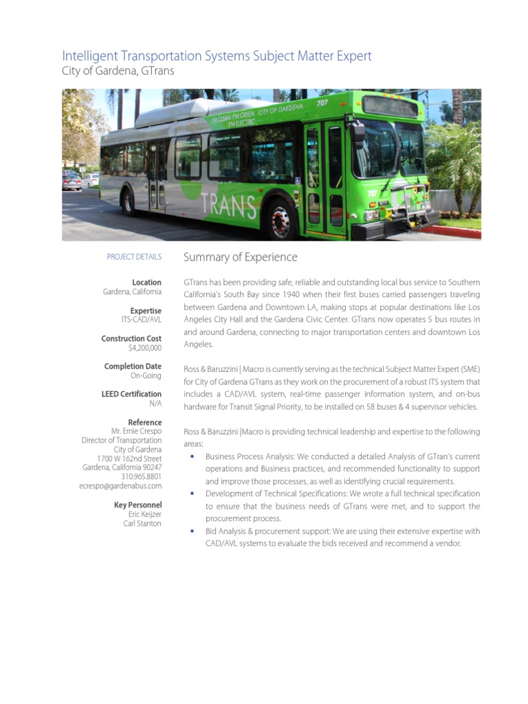 Transit ITS Quals | PDF | Bus | Bus Transport