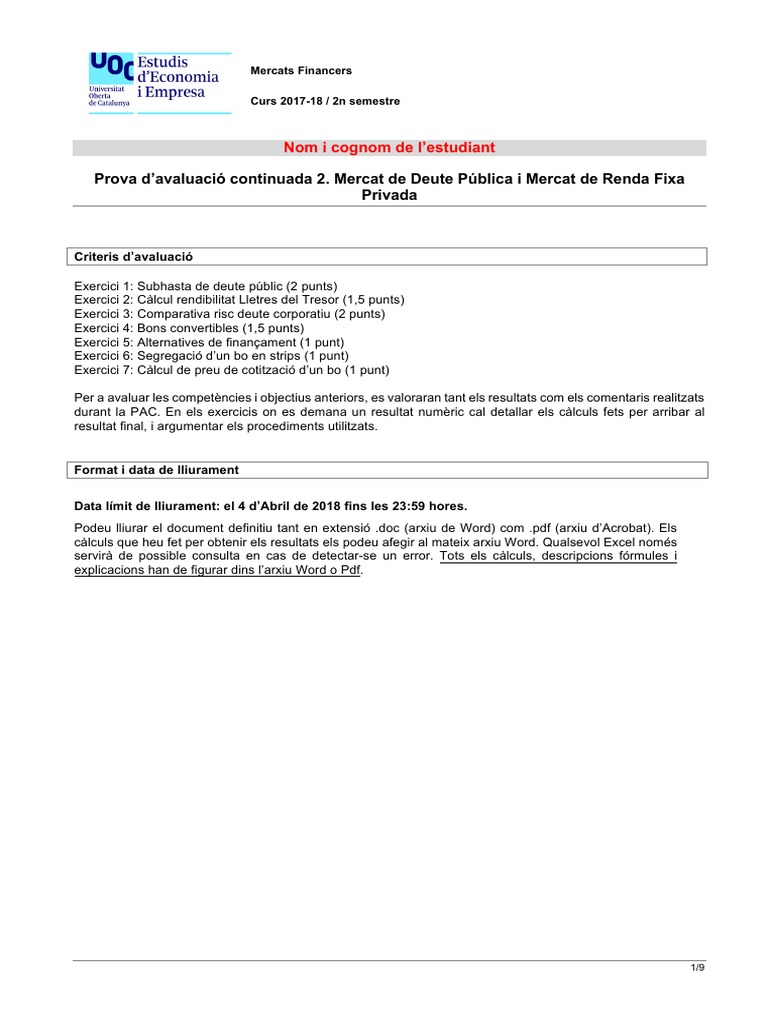 MFinancers - 01548 - PAC2 - 2017 - 2 Amb Solució | PDF