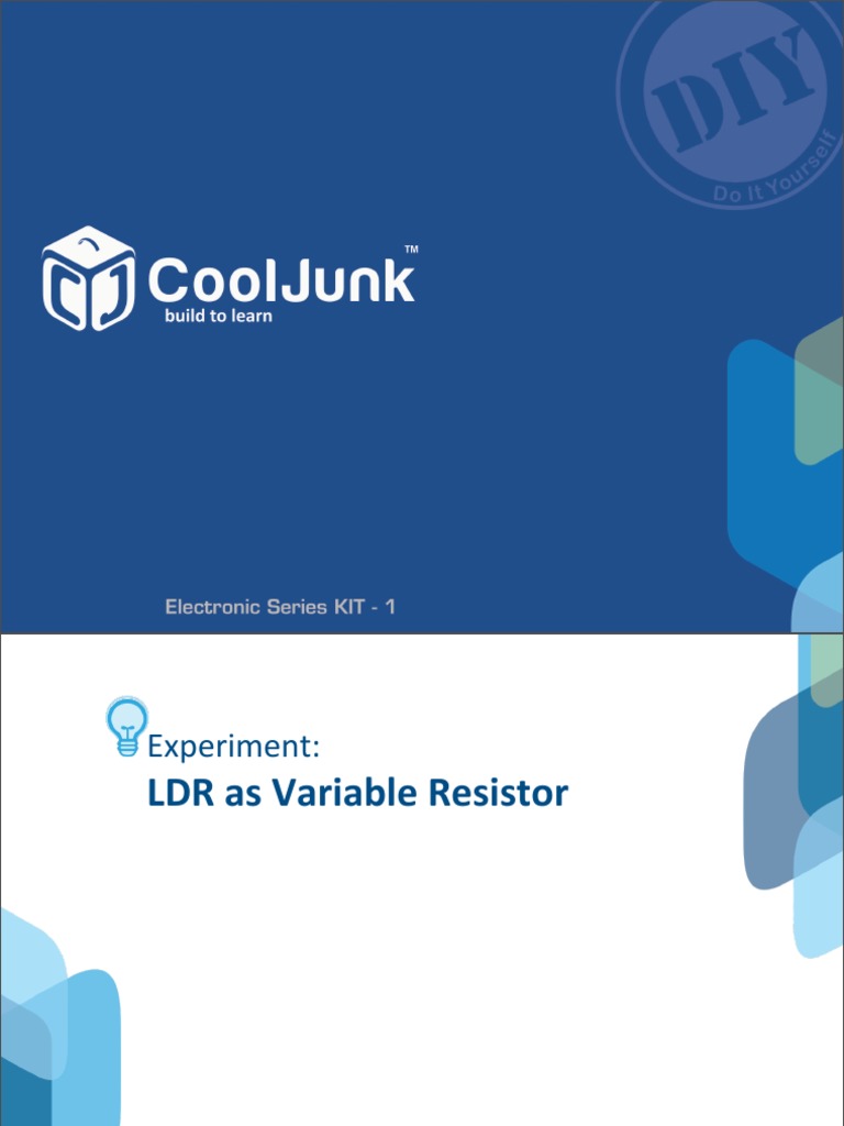 LDR As Variable Resistor | PDF | Electrical Resistance And Conductance ...