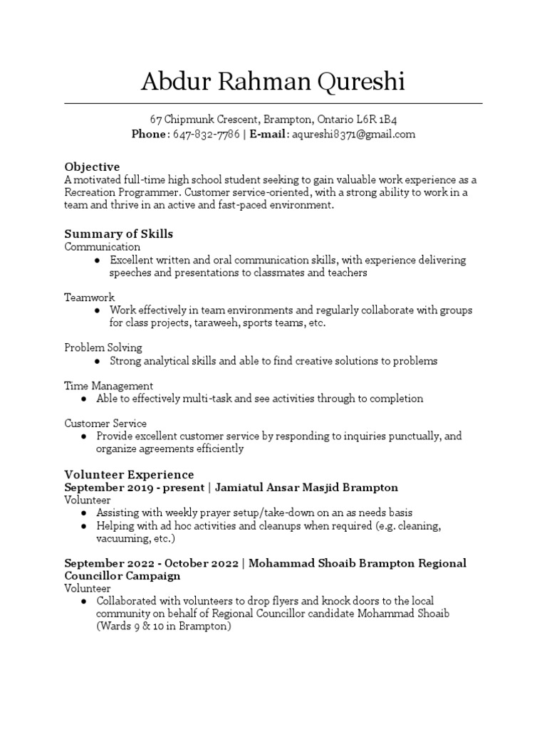 Aspiring Recreation Programmer | PDF | Business | Art