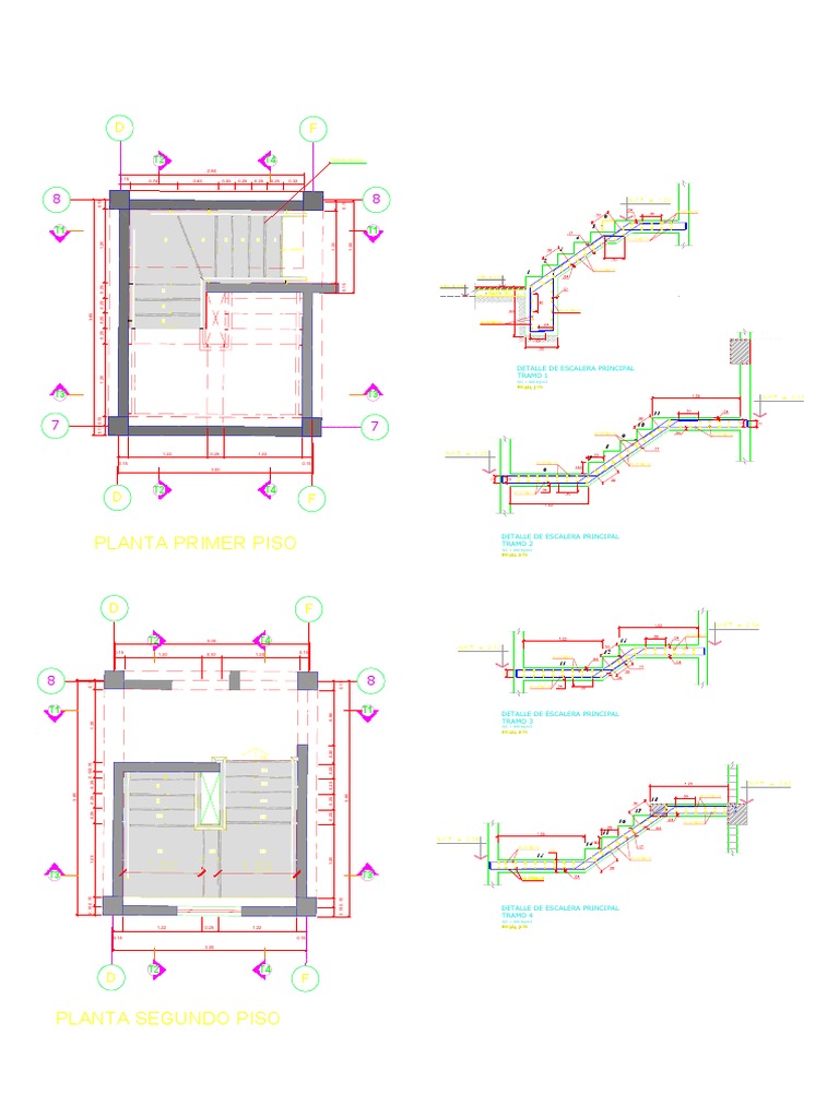 E 12 Detalles Estructural De Escalera Modelo Pdf
