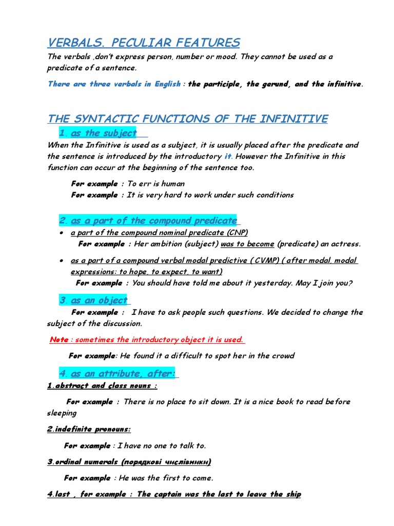 Gerund Vs Infinitive | PDF | Verb | Subject (Grammar)