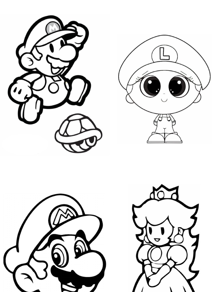 Mario Bros - PDF para Pintar | PDF