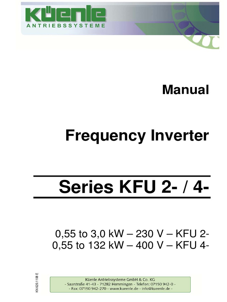 Inversor Kuenle | Download Free PDF | Electric Motor | Power Inverter