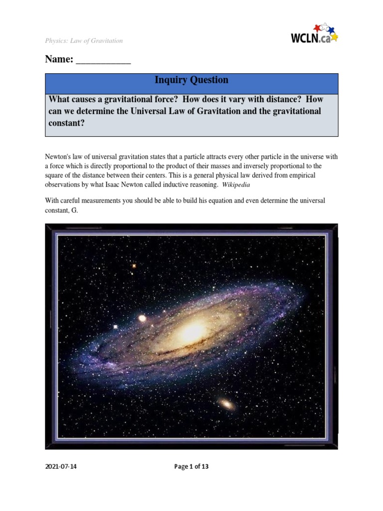 What Causes A Gravitational Force How Does It Vary With Distance How ... What Causes A Gravitational Force How Does It Vary With Distance How ...