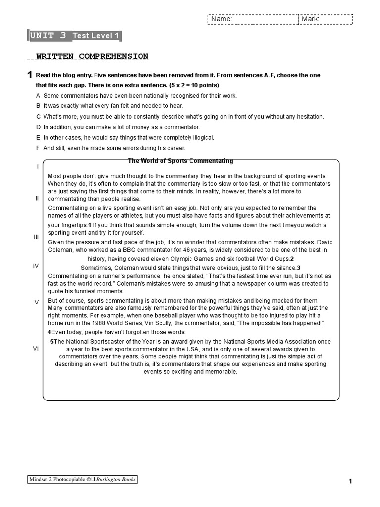 Understanding Sports Commentary | PDF