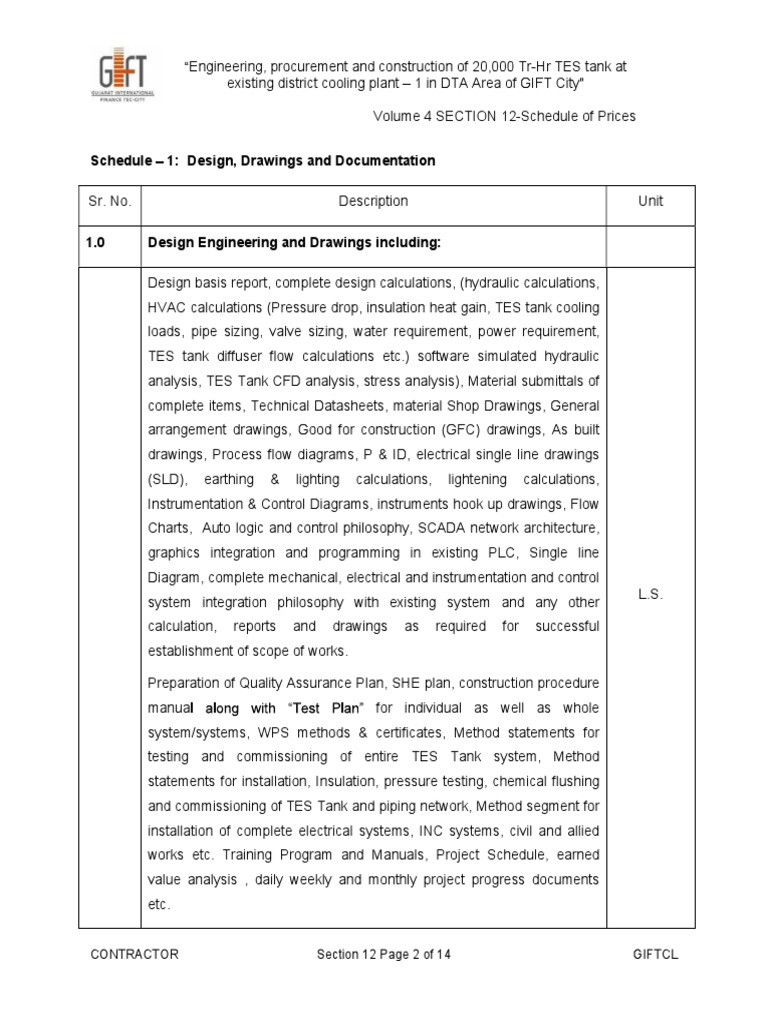 Contractor Section 12 Page 2 of 14 Giftcl | PDF | Valve | Pipe (Fluid ...