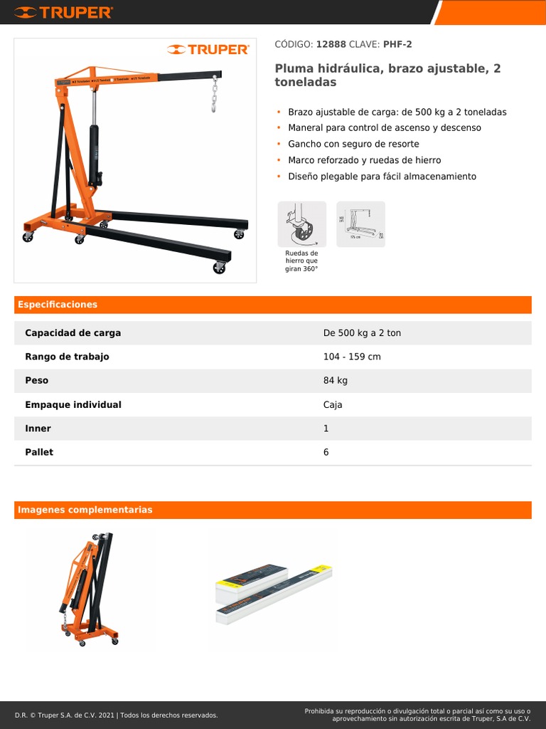 Grua 2 Toneladas | PDF