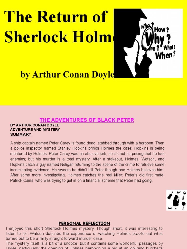 The Return of Sherlock Holmes by Arthur Conan Doyle | PDF | Sherlock ...