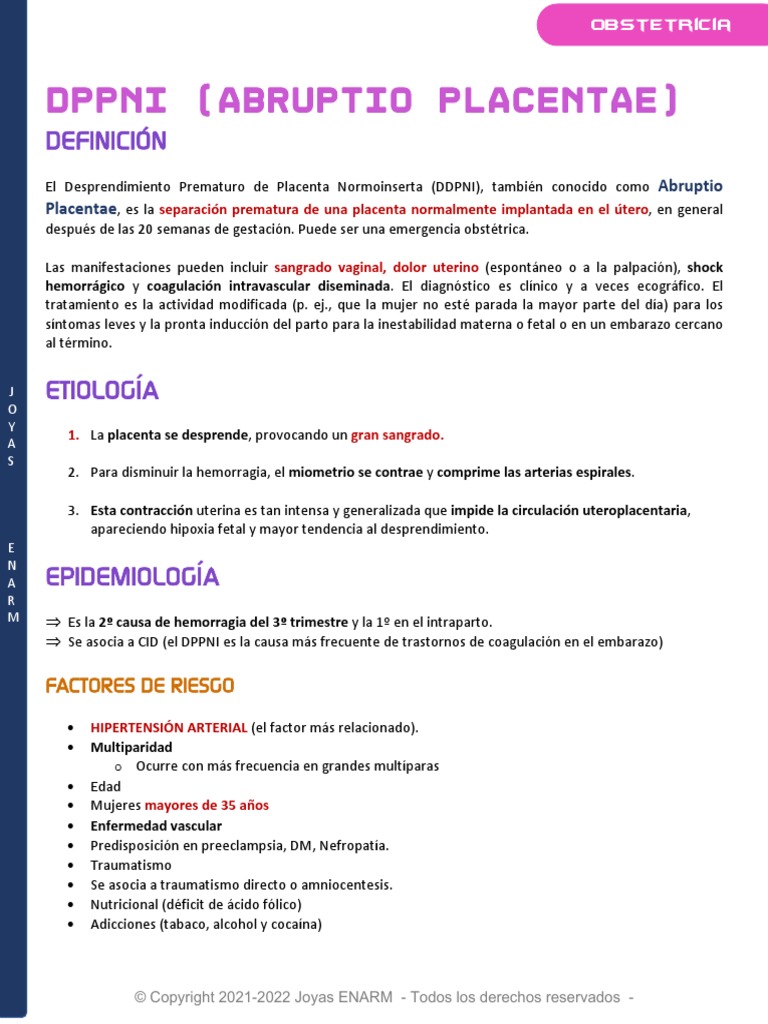 DPPNI (Abruptio Placentae) | PDF | El embarazo | Salud maternal