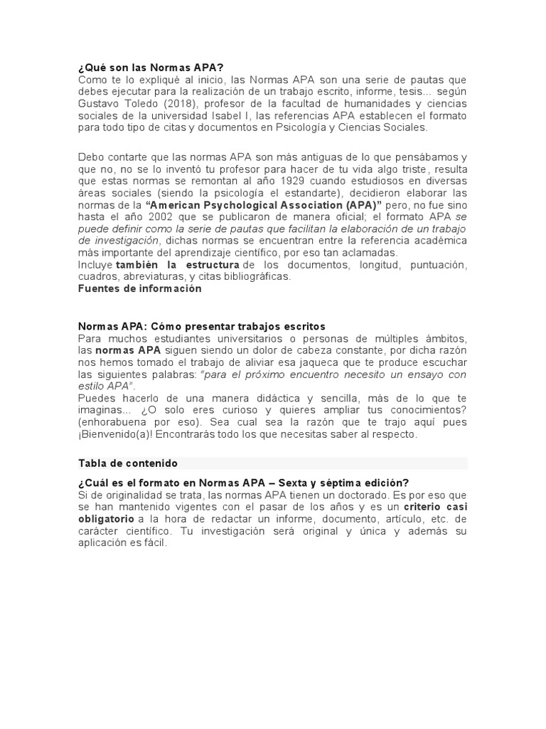 Lineamientos de Normas APA | PDF | Estilo apa