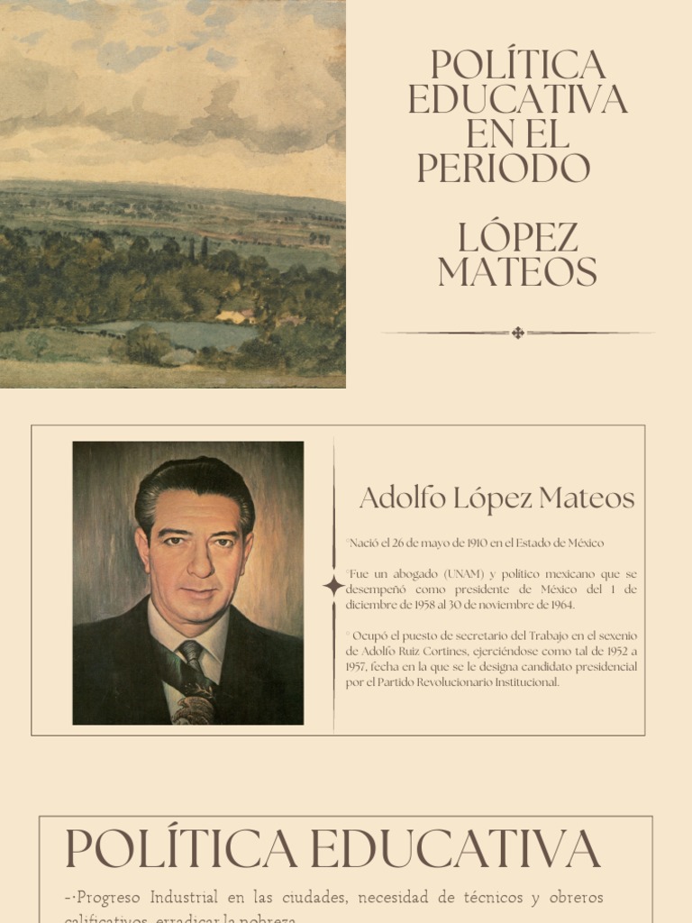 López Mateos. Educación. | PDF | Educación primaria | México