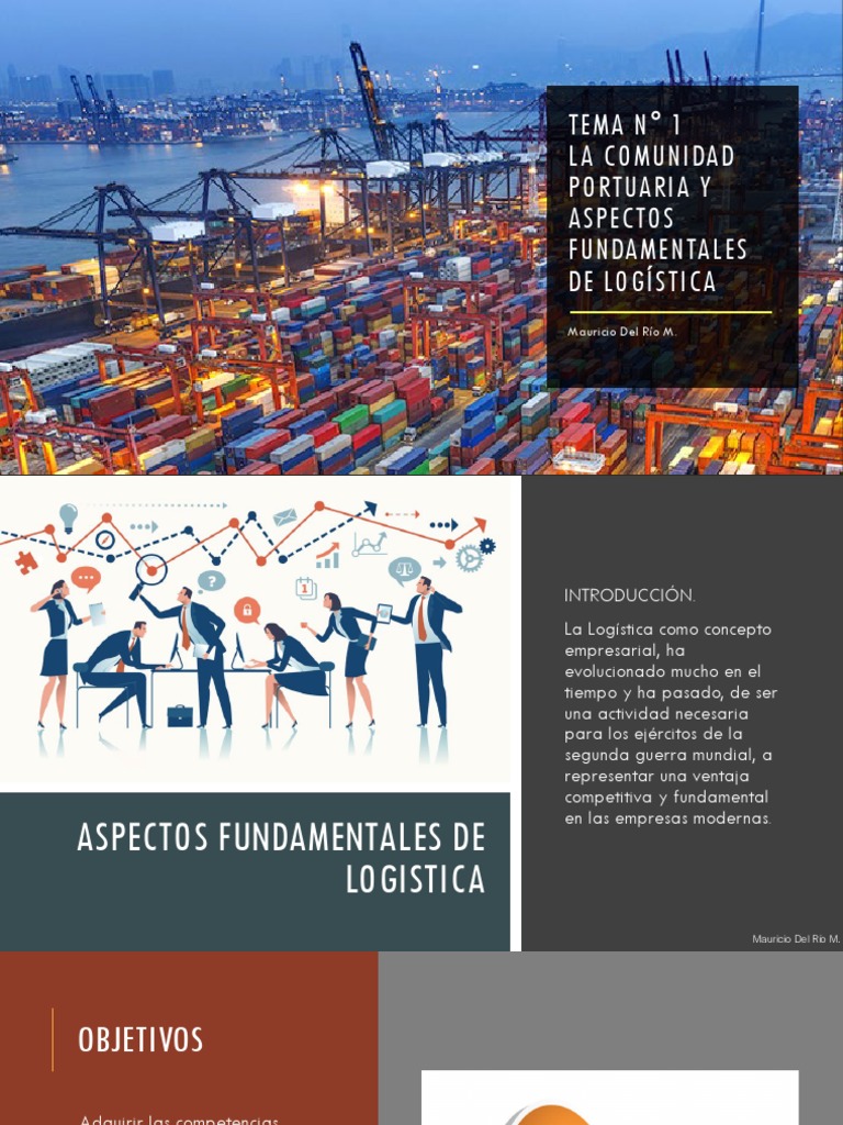 Tema 1 - Comunidad Portuaria y Logistica | PDF | Logística | Mercado (economía)