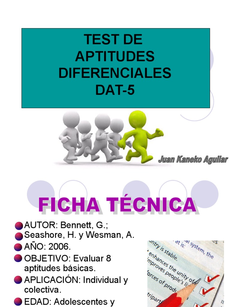 Test de Aptitudes Diferenciales Dat 5 | PDF | Ciencia cognitiva | Cognición
