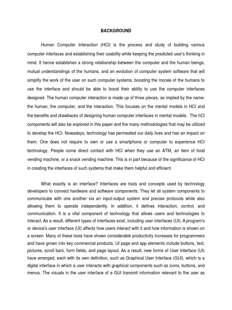 Human Computer Interaction | PDF | Graphical User Interfaces | Human ... Human Computer Interaction | PDF | Graphical User Interfaces | Human ...
