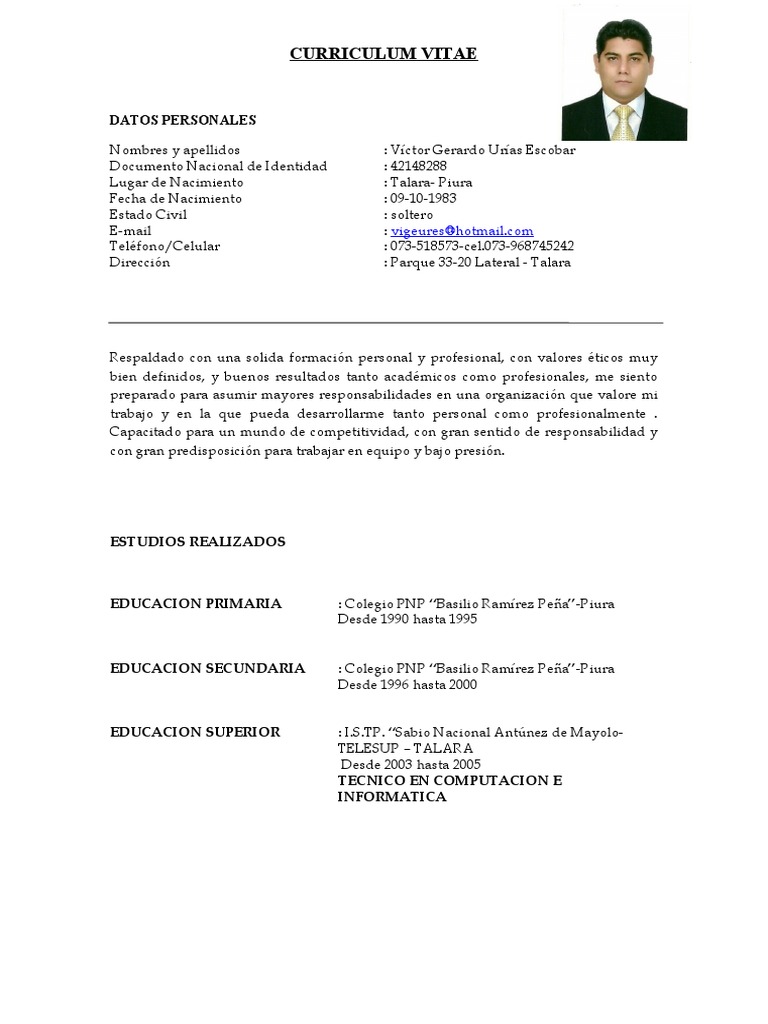 Curriculum Vitae | PDF | Informática | Software