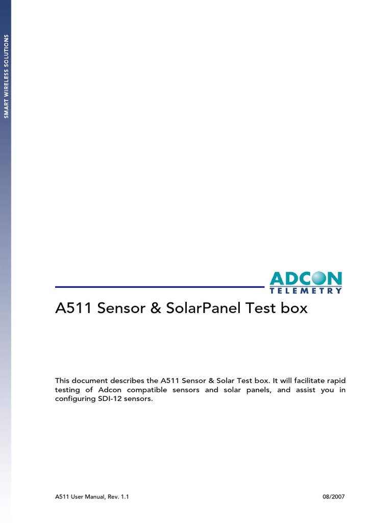 A511 Manual Eng v2 | PDF | Booting | Solar Panel