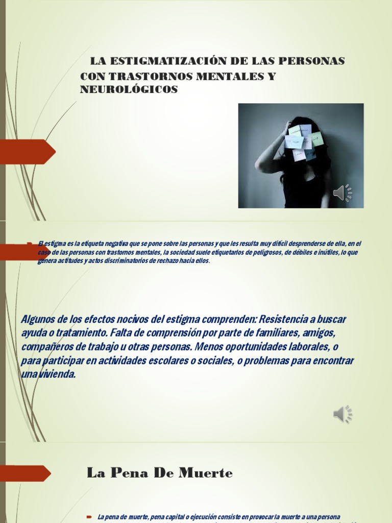 La Estigmatización de Las Personas Con Trastornos | Descargar gratis ...