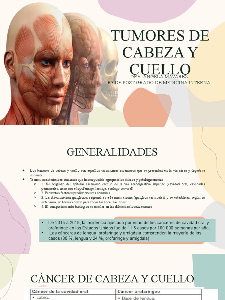 Tumores de Cabeza y Cuello | PDF | Cáncer | Terapia de radiación