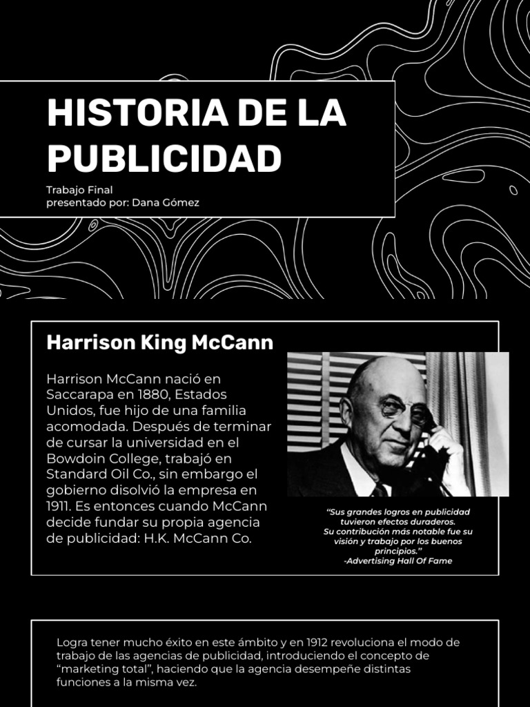 Historia de McCann Erickson y su legado | PDF | Publicidad | Marketing