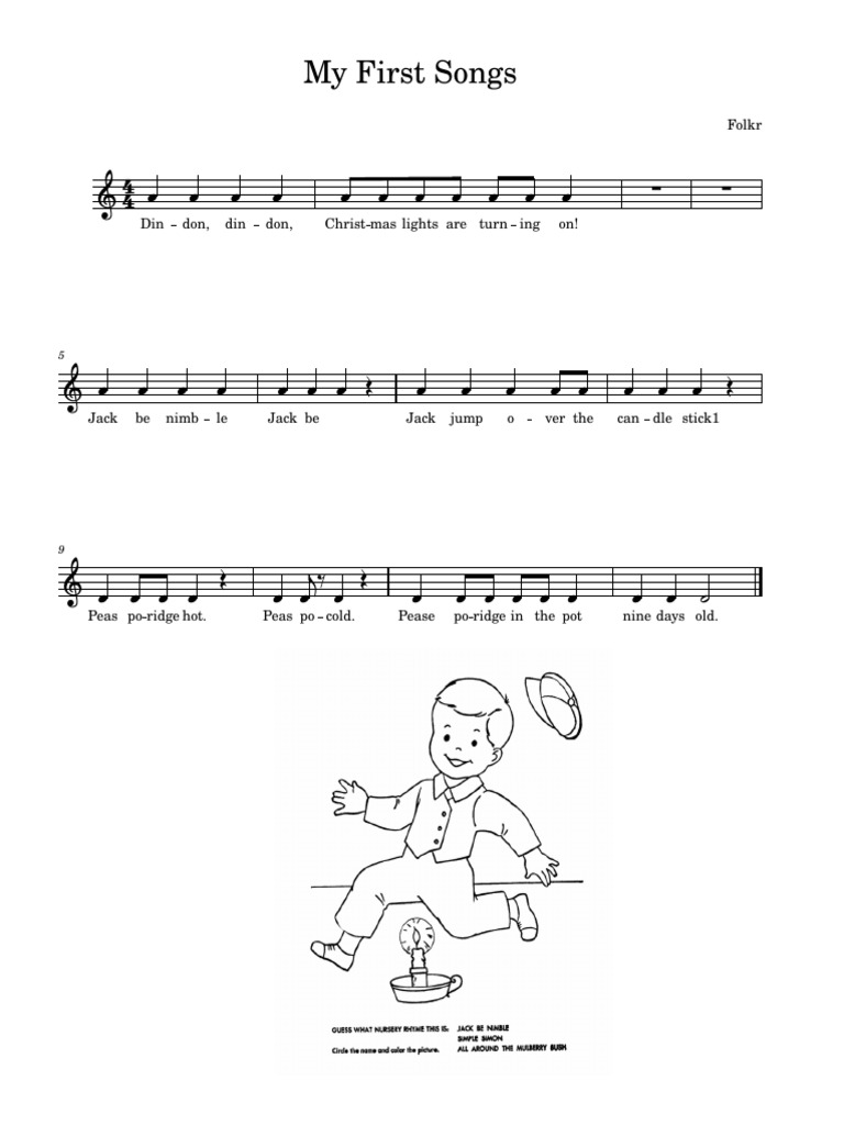 My First Songs | PDF